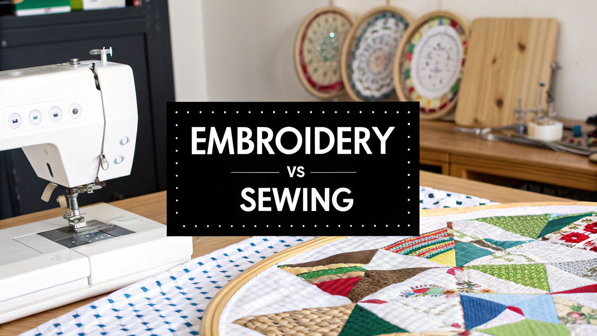 Embroidery Machine vs Sewing Machine Which Is Right for Quilters — High ...