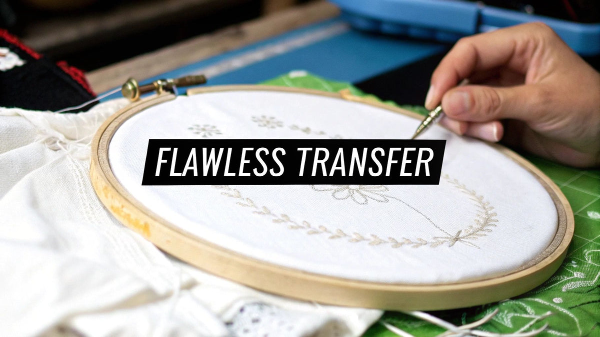 How to Transfer Embroidery Patterns Flawlessly — High Country Quilts