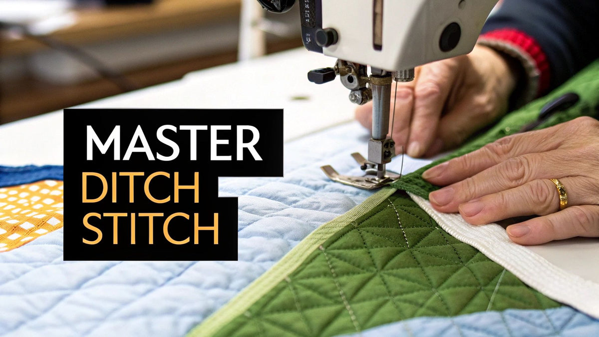Quilting Stitch in the Ditch: Master Easy Techniques — High Country Quilts
