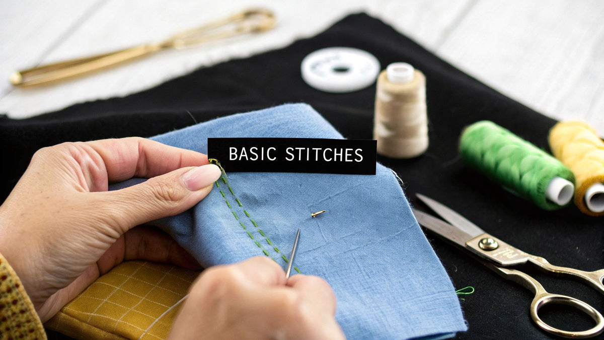 Master Basic Hand Sewing Stitches: Easy Guide for Beginners — High ...