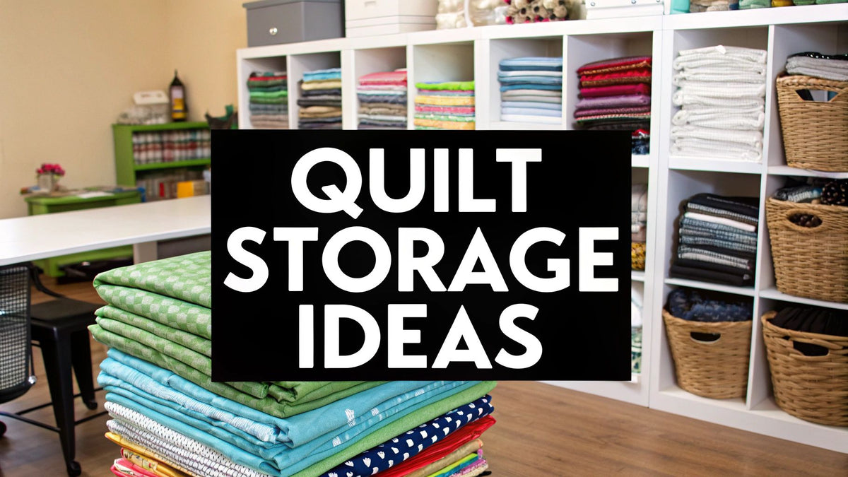 8 Smart Quilting Storage Ideas for 2025 — High Country Quilts