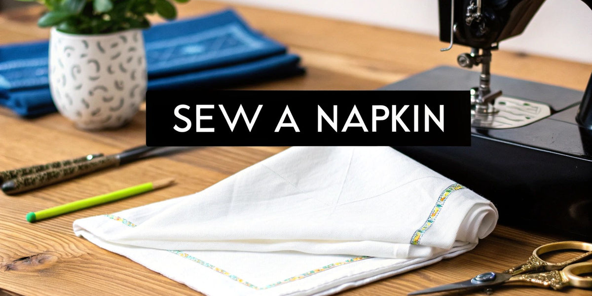 How to Sew a Napkin with Perfect Mitered Corners — High Country Quilts