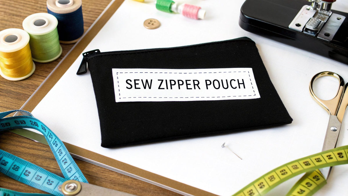 How to Sew a Zipper Pouch A Simple Guide for Beginners — High Country ...