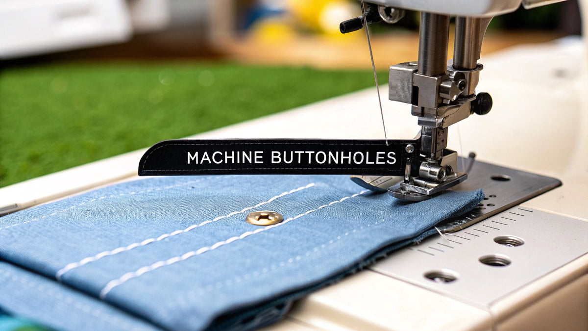 how to sew buttonholes by machine: Quick guide — High Country Quilts