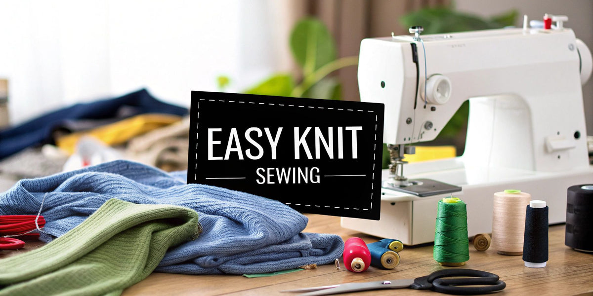 Sewing Knit Fabric: how to sew knit fabric Without Frustration — High ...