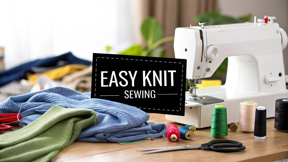 Sewing Knit Fabric: how to sew knit fabric Without Frustration — High ...