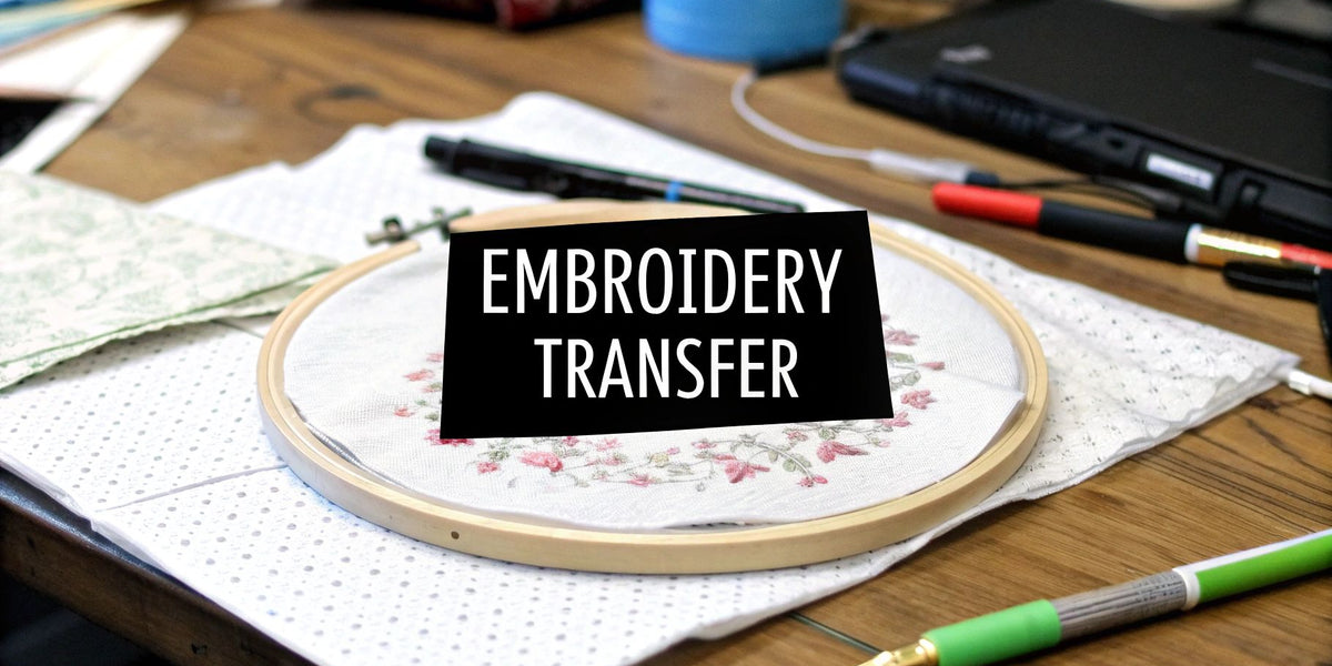 How to Transfer Embroidery Patterns to Fabric A Complete Guide — High ...