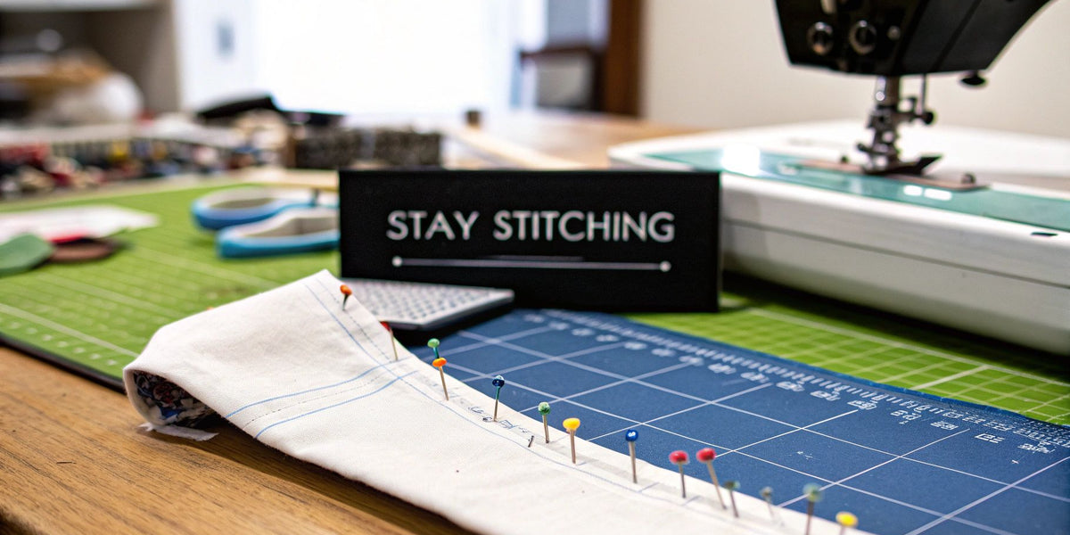 What is stay stitching in sewing? A quick guide — High Country Quilts