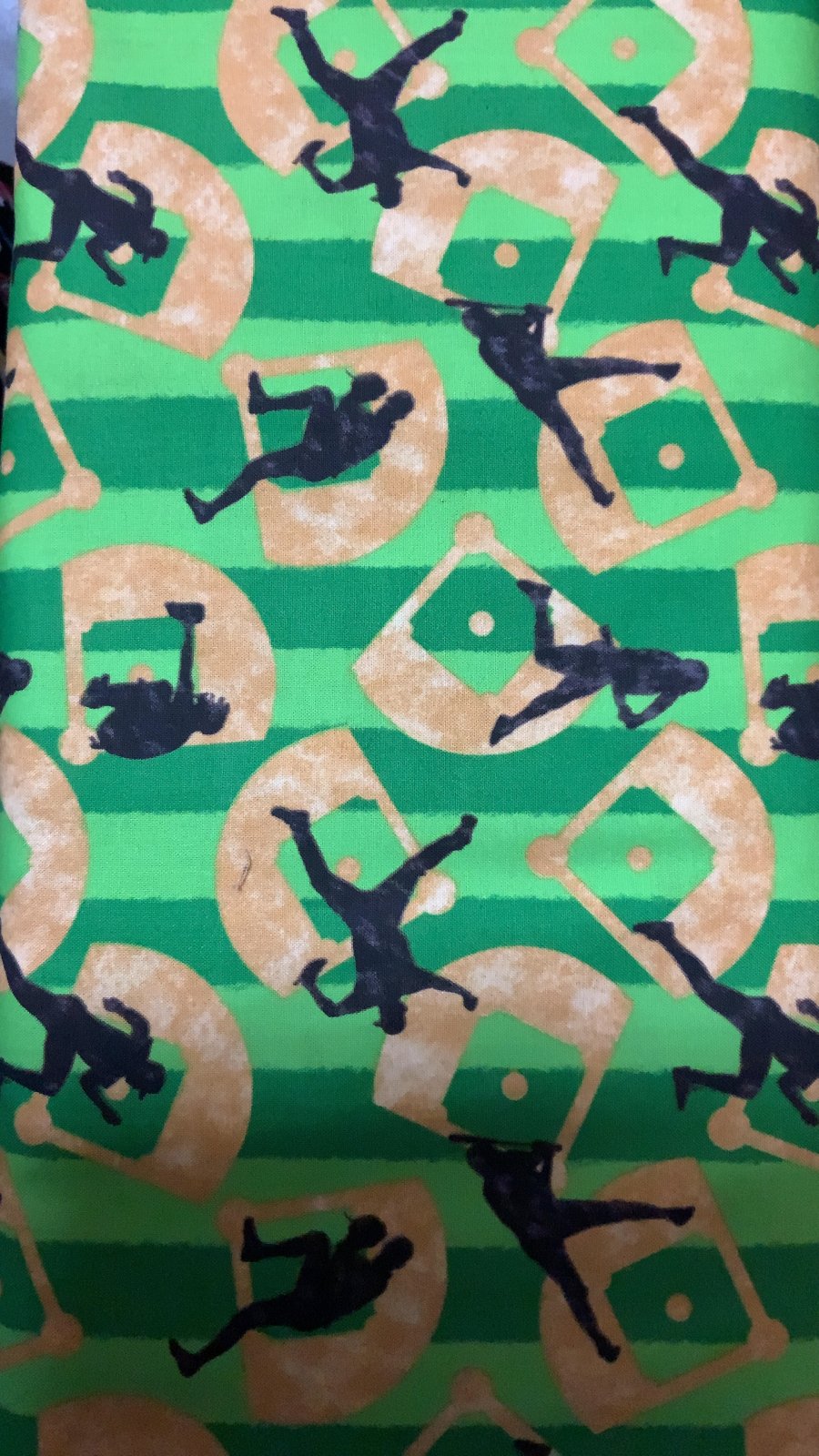 BF Hit, Run, Score Baseball Infield and Silhouettes — High Country Quilts