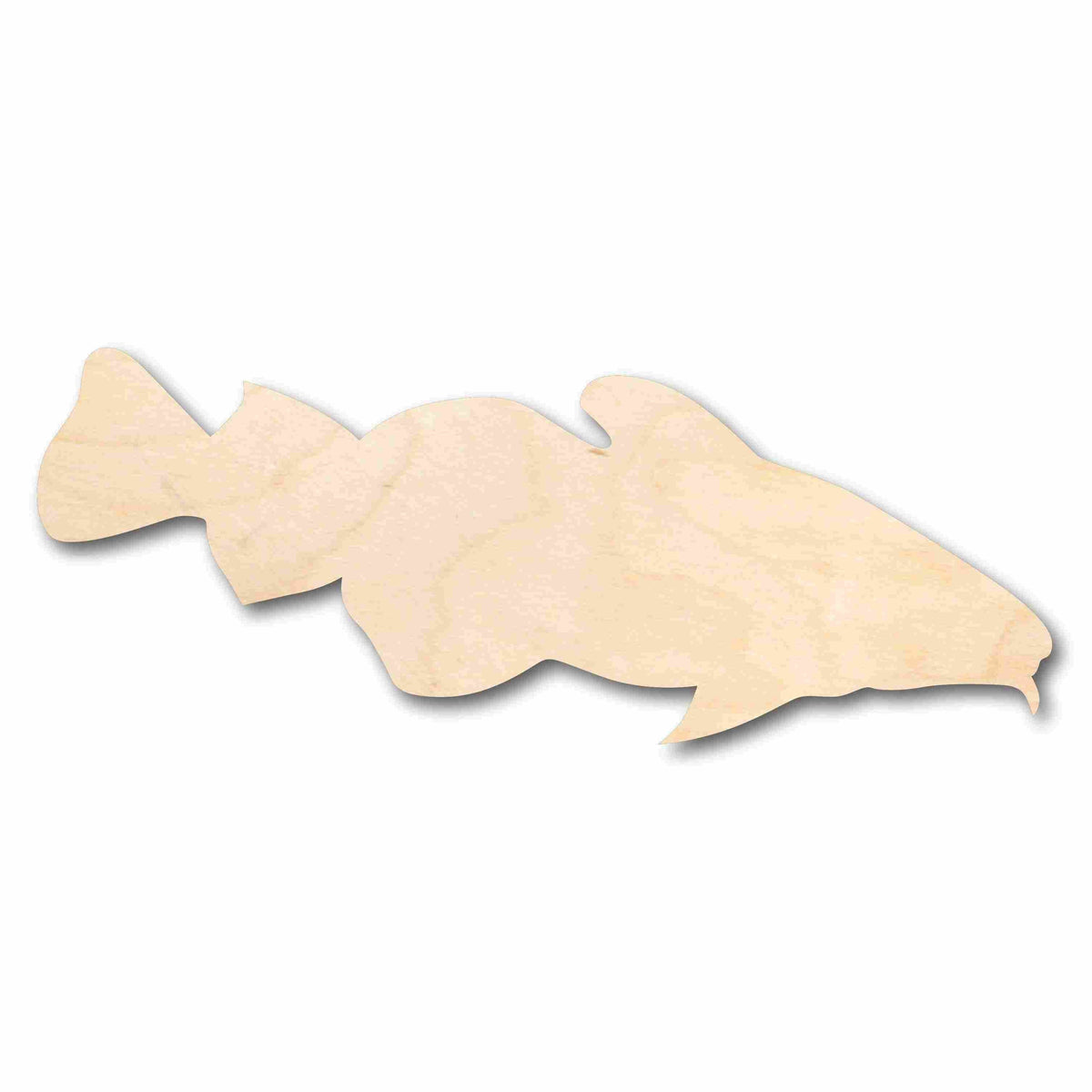 Unfinished Wood Cod Fish Silhouette - Craft- up to 46" DIY — High ...