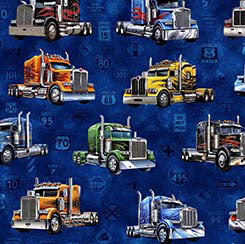 QT Heavy Metal - BIG RIGS - Midnight — High Country Quilts