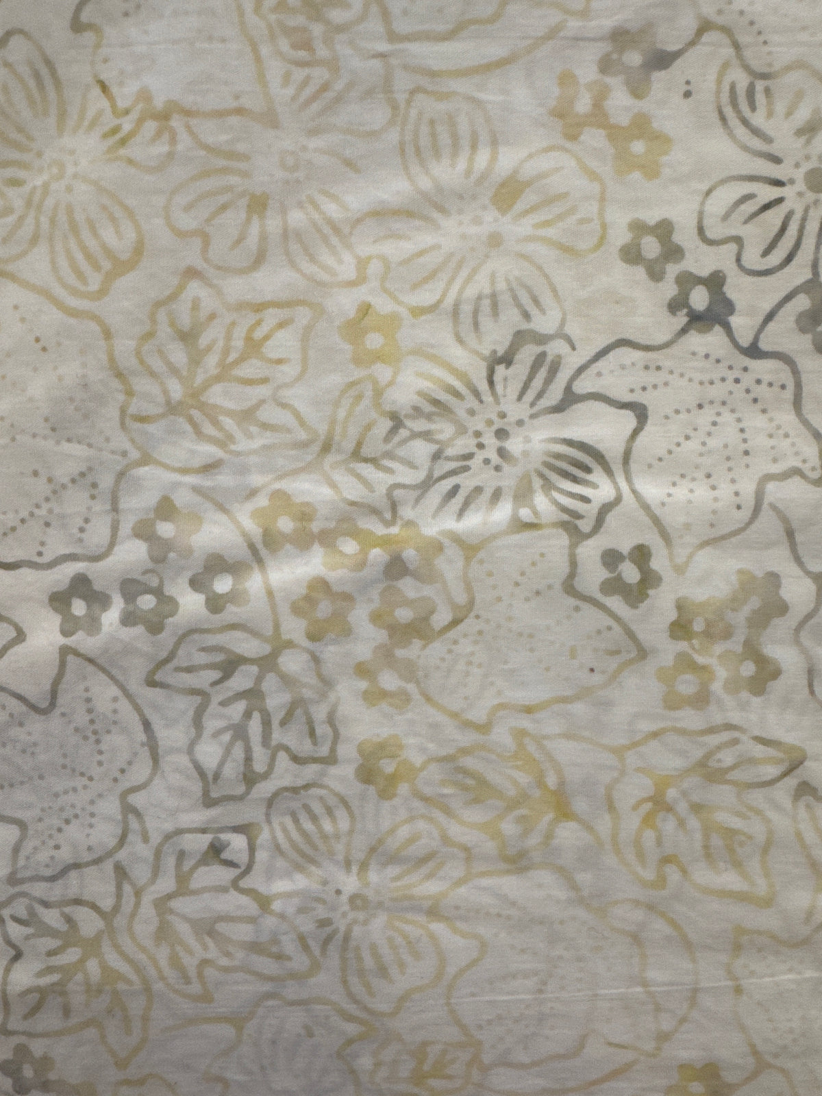 TT Flowers and Leaves on Ivory — High Country Quilts