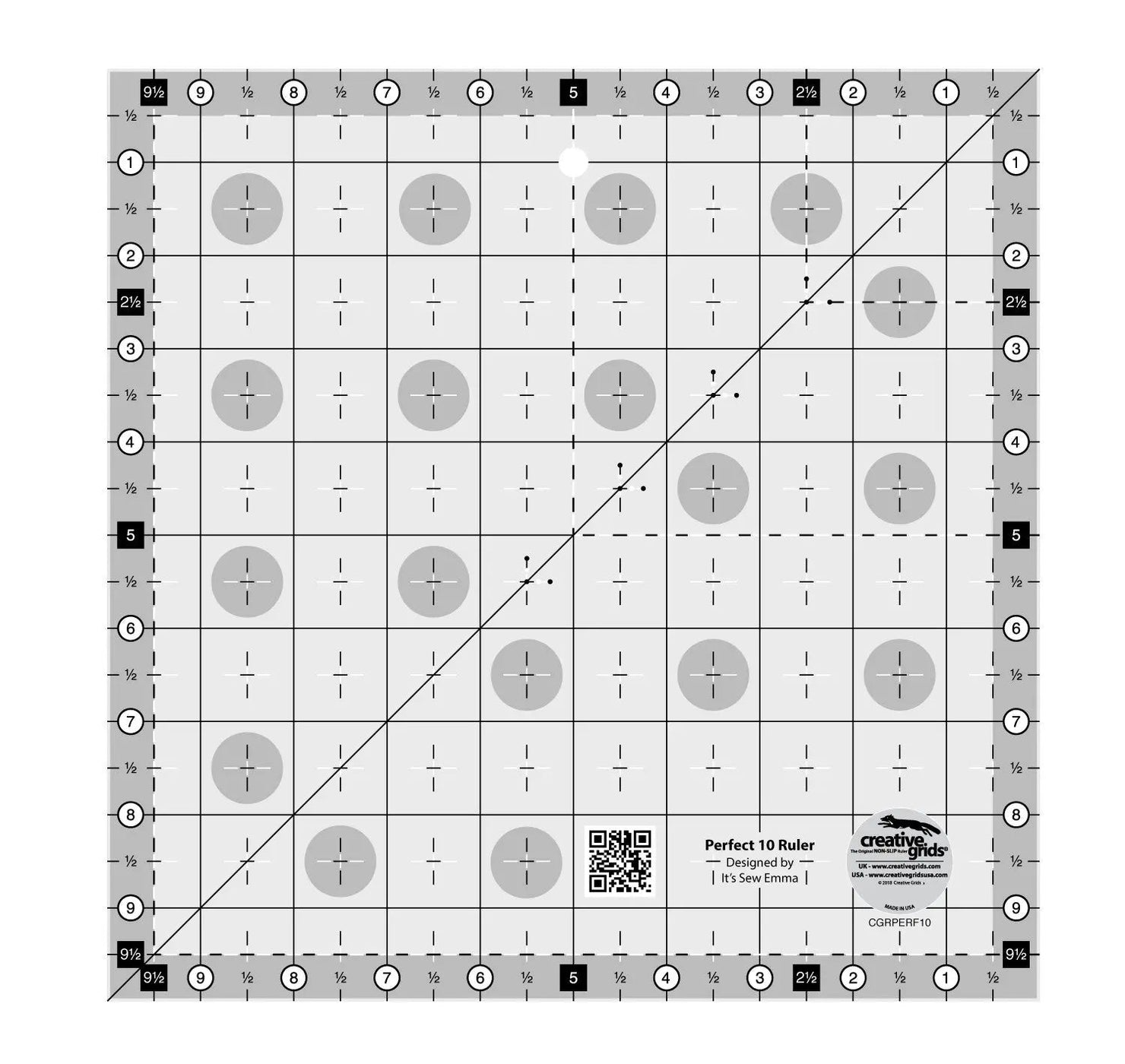 Creative Grids Perfect 10 Ruler — High Country Quilts