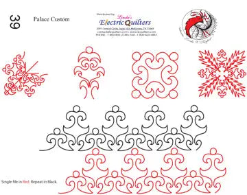 039 Palace & Blocks Pantograph by Linda V. Taylor — High Country Quilts