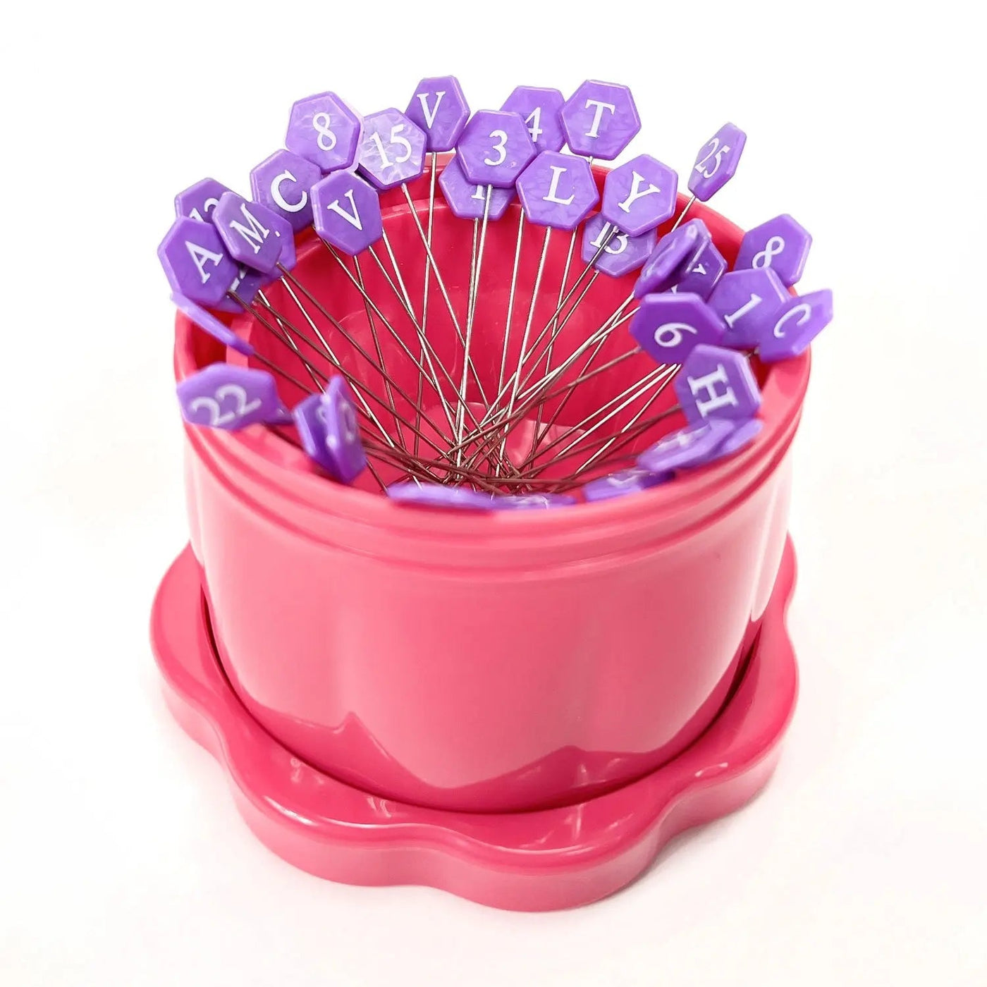 Magnetic Pin Cup Large Fortune Fuchsia — High Country Quilts