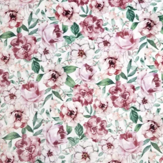 Multi Country Floral Digital Cuddle Rosewater Fabric per yard — High ...