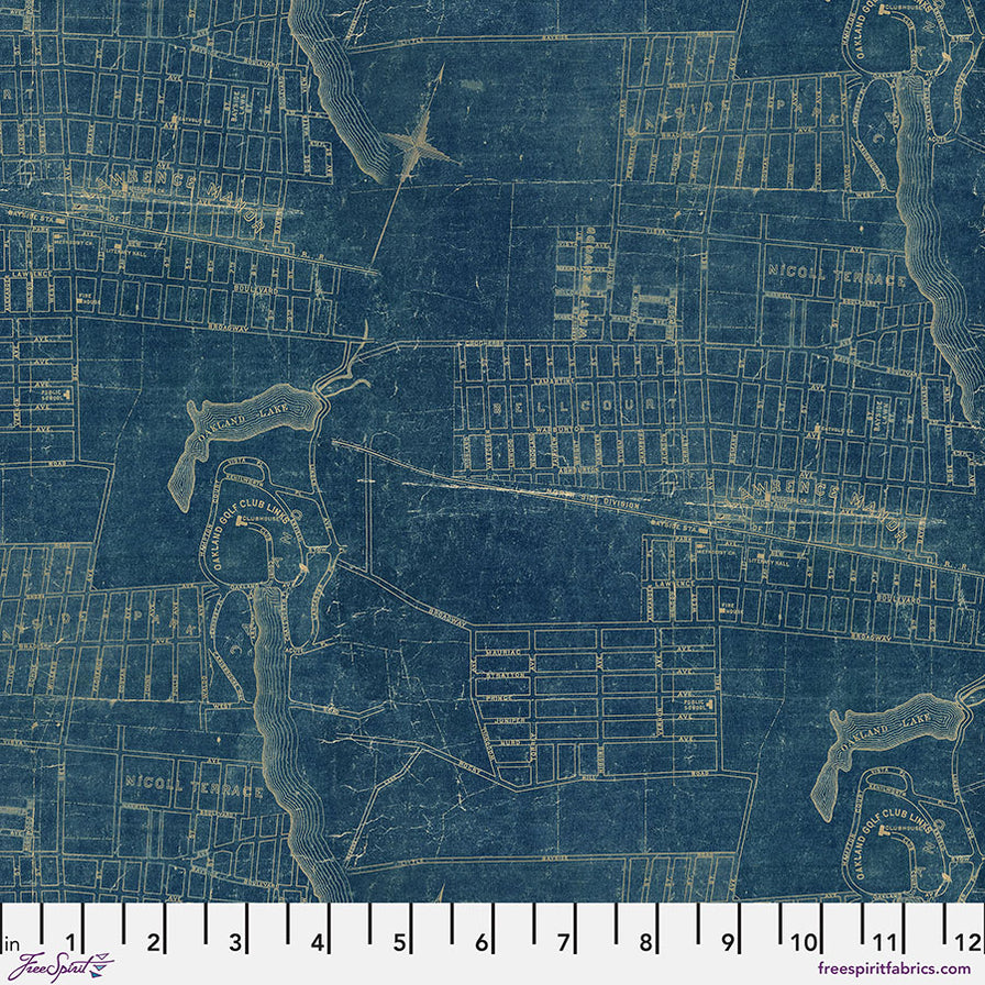 FS Blue Map Tim Holtz Palette Blue — High Country Quilts