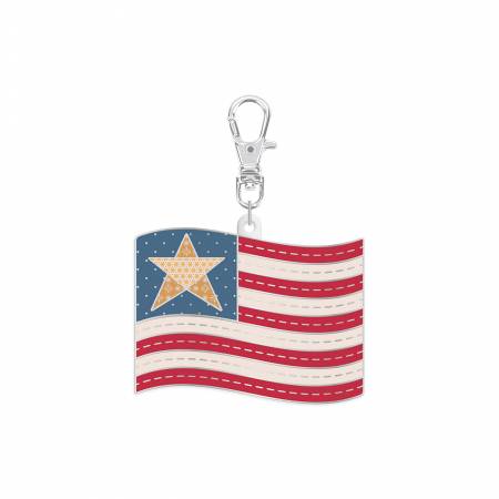 RB Flag Happy Charm Enamel Lori Holt — High Country Quilts
