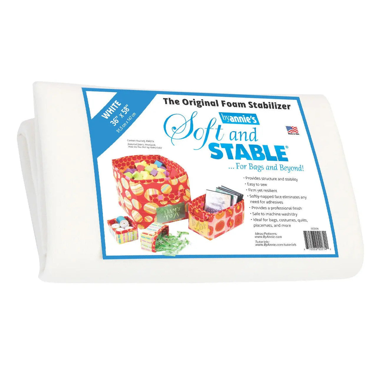 Soft and Stable White 100% Polyester Foam Stabilizer 36in x 58in — High ...