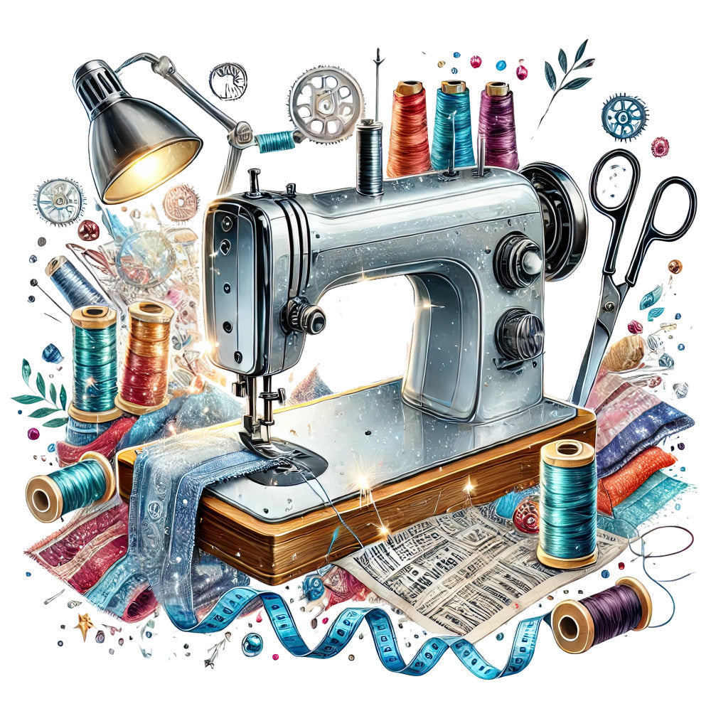 Sewing Scenes Fabric Panel 1 — High Country Quilts