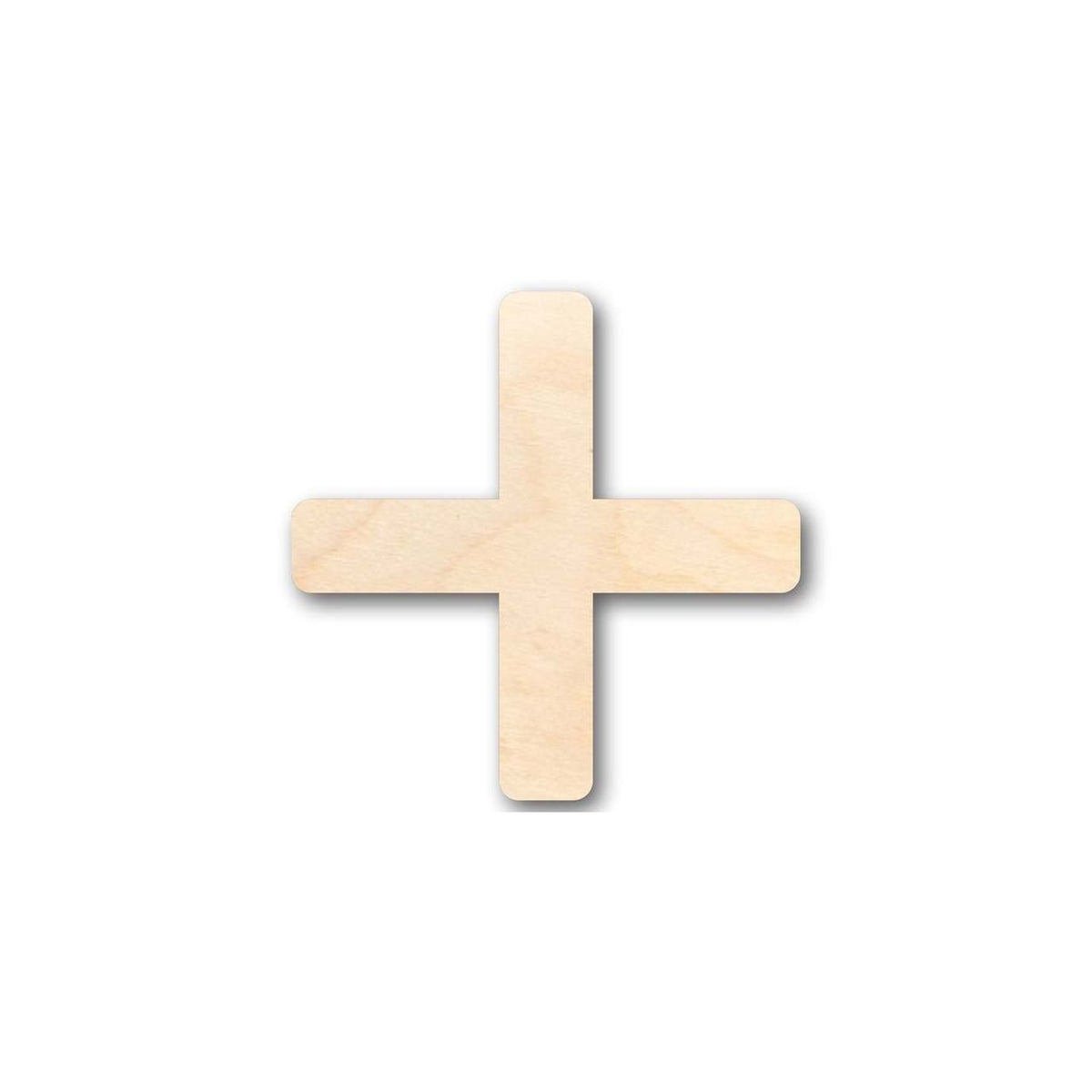 Unfinished Wood Plus Sign Symbol - Math School - Craft - up to 46" DIY ...